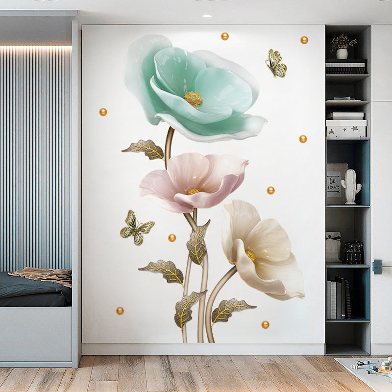 Flower Wall Sticker Wallpaper – furanshop